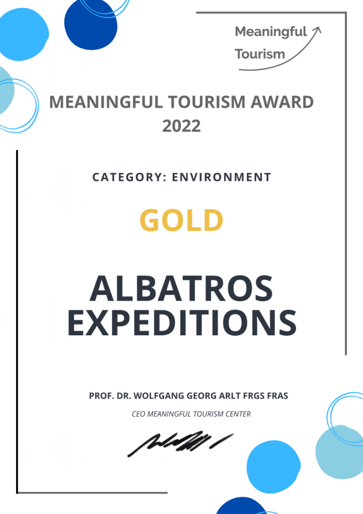 Albatros Expeditions: Gold Award for environment | Cruising Journal